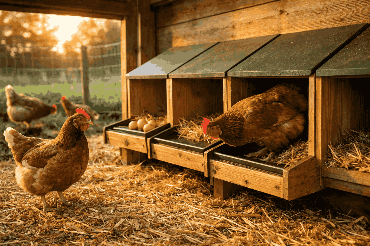 How to Train Chickens to Use Nesting Boxes | Easy Guide