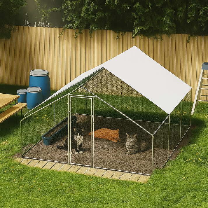 Outdoor Cat Enclosure – Secure, Weatherproof & Walk-In Cat Run 4M x 3M x 2M