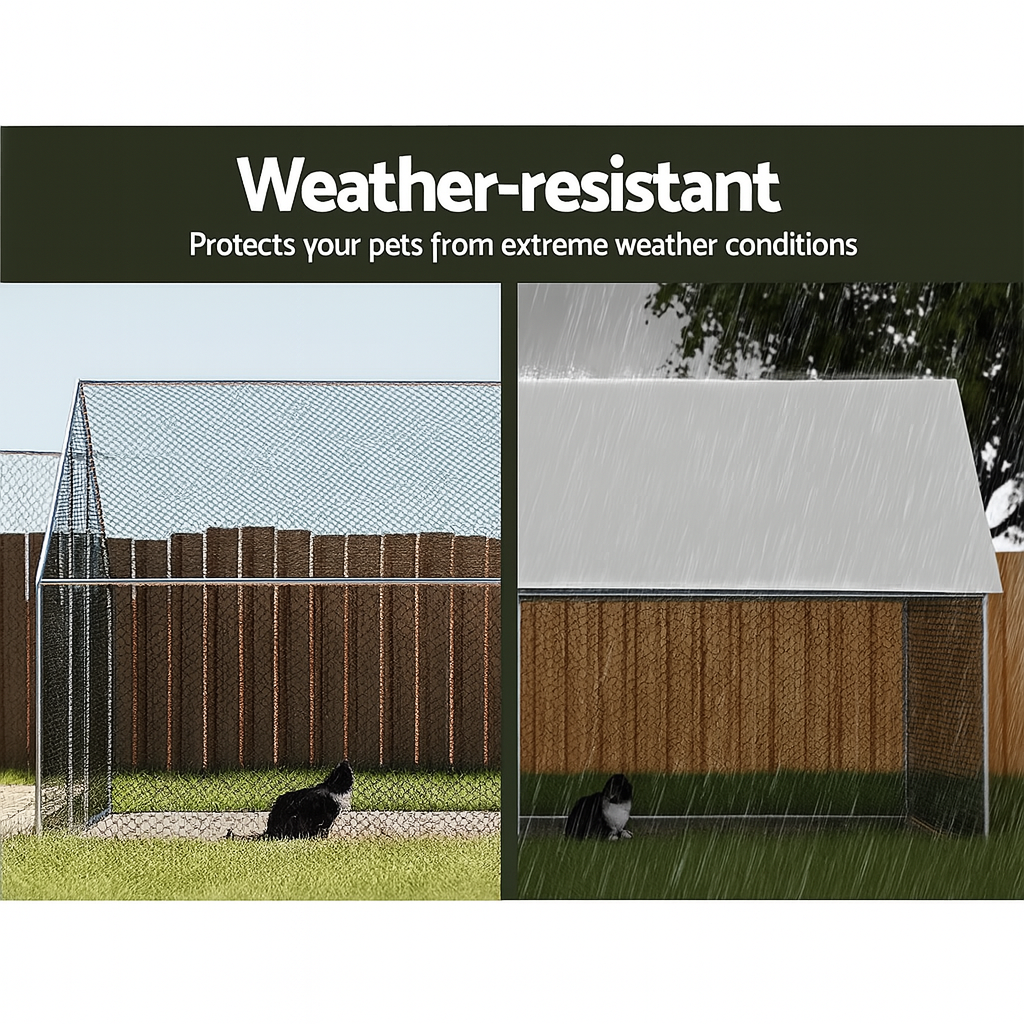 Outdoor Cat Run Enclosure Large 6M – Secure, Weatherproof & Walk-In