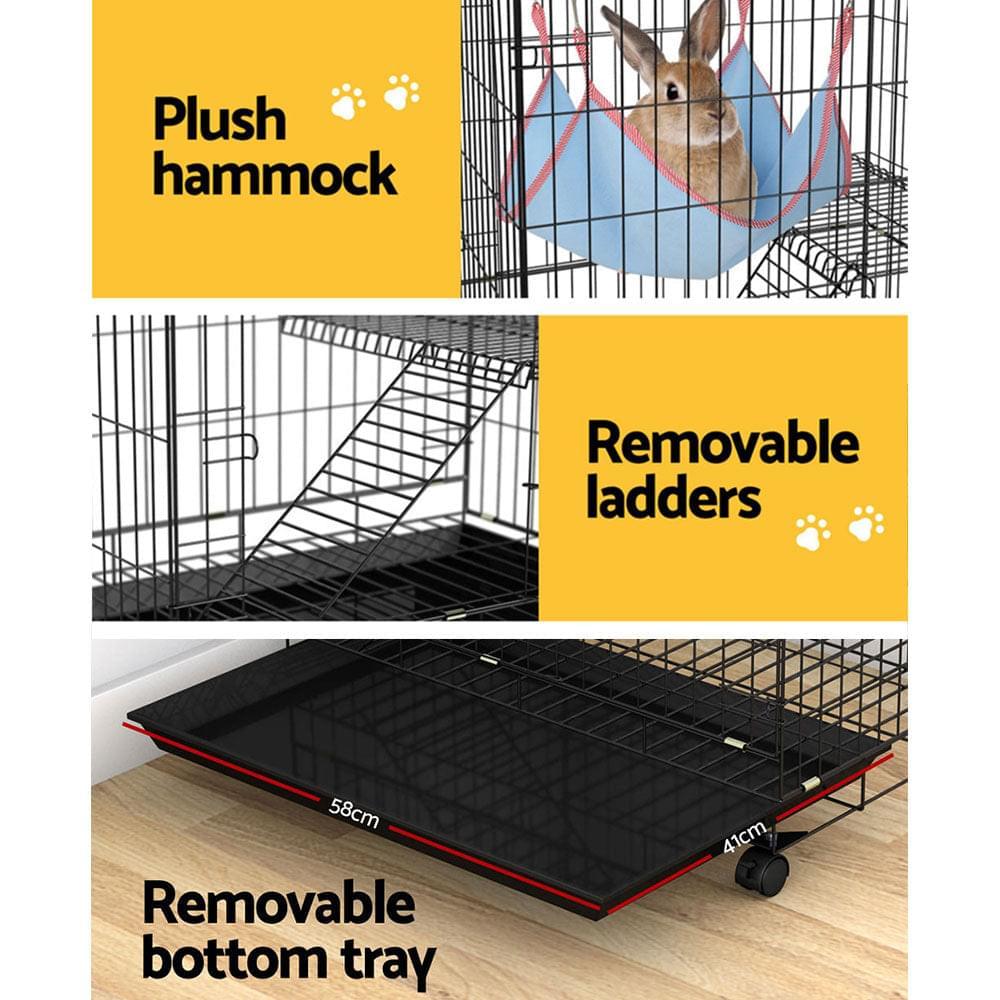 Indoor Rabbit Hutch Cage Multi Level | Pets Gear Australia