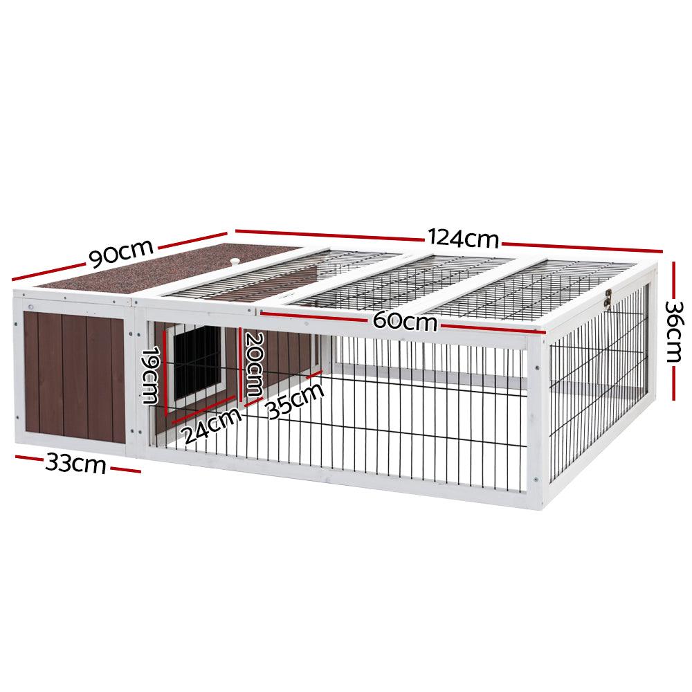 Rabbit Hutch With Run Large Top Access