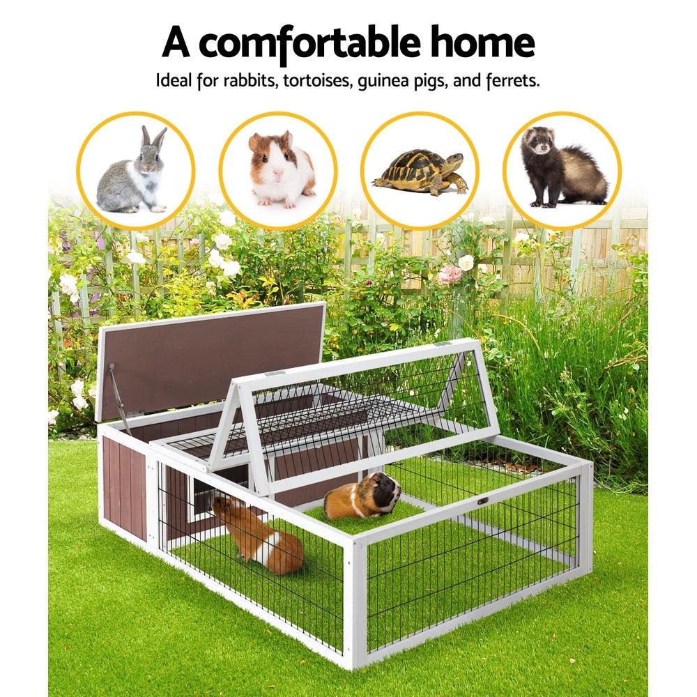 Rabbit Hutch With Run Large Top Access